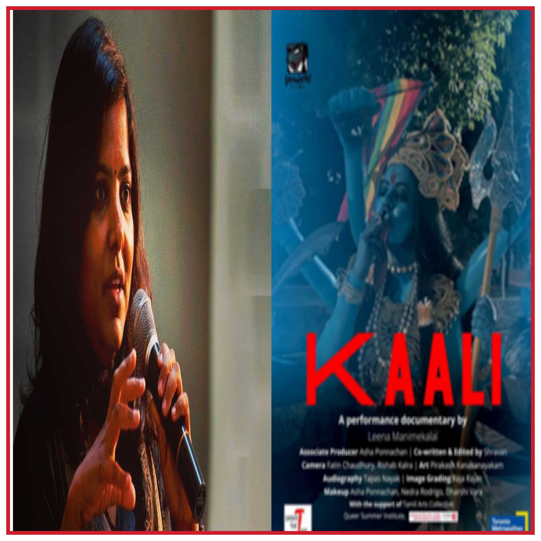 Kaali poster : सिगरेट पीती हुई काली माँ के पोस्टर पर मचा बवाल , # ...